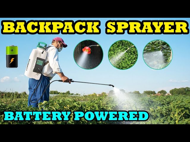 Battery Powered KIMO Backpack Sprayer for Gardens, Weeds, Misting ...